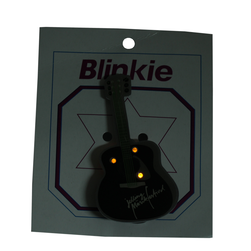 Metal flashing lapel pins - QCS Asia promotional product factory